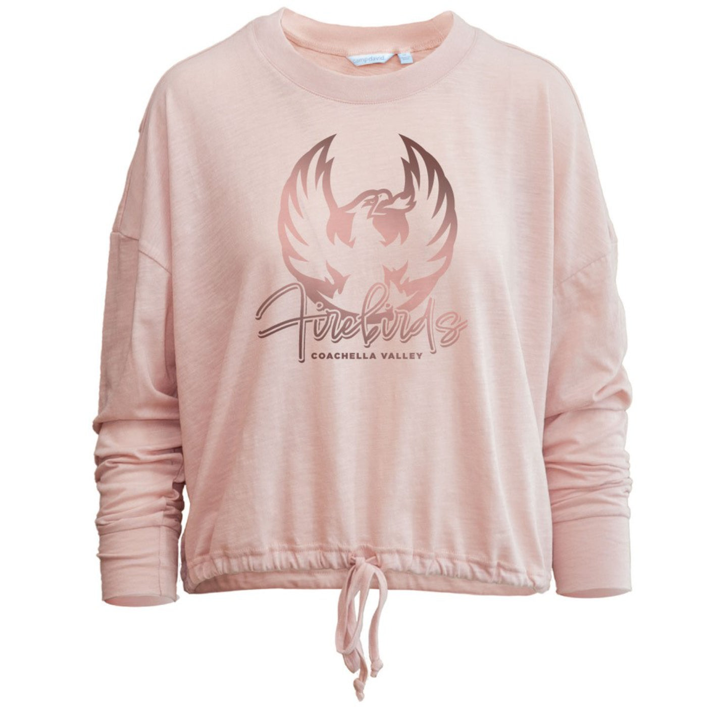 Coachella Valley Firebirds Womens Rose Gold Tie Long Sleeve